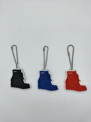 Cina Su due lati decorativo di 2D progettazione della catena chiave di Sorel Shoes Shape Rubber Pvc in vendita
