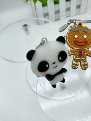 Cina catena chiave di gomma molle del PVC 3D, personaggio dei cartoni animati Keychains del ODM in vendita