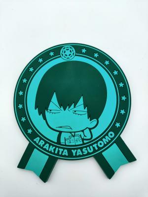 Cina catena chiave molle d'attaccatura del PVC degli ornamenti, etichette del tasto di gomma su ordinazione a catena di Wave in vendita