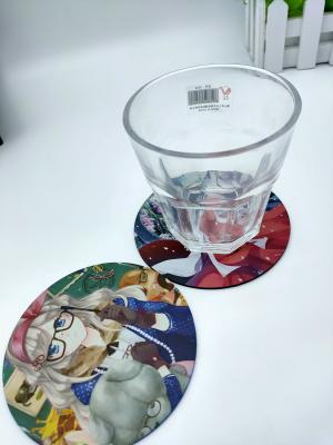 Cina Stampa a getto di inchiostro di progettazione dell'anti di slittamento del tavolino da salotto sottobicchiere della tazza 2D in vendita