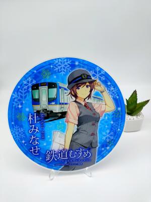 Cina Incisione delle figure acriliche del supporto, banchi di mostra circolari acrilici di 200mm in vendita