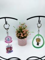 China Anime Laser Cut Acrylic Keychains 3mm Thickness Customized Shape for sale