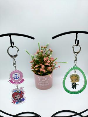 Cina Vinile su Keychains acrilico, taglio su ordinazione Keychains acrilico di progettazione di modo in vendita