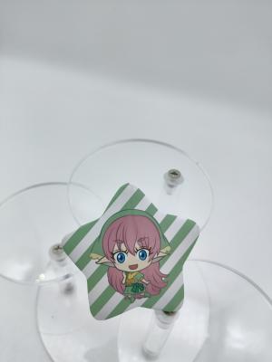 Cina Star Cute Girl Spilla in metallo Badge a forma di pentagramma Materiale in ferro inossidabile in vendita