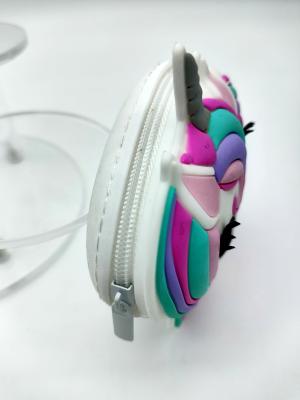 Cina Giocattoli molli del silicone della chiusura lampo del ODM, sacchetto Unicorn Shape circolare della moneta del silicone in vendita