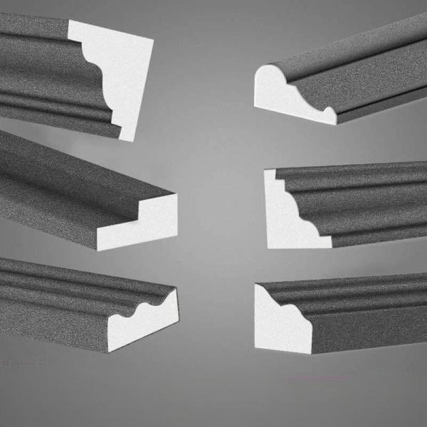 Quality Low Density ISO9001 Eps Foam Trim Window Frame Mouldings Expanded Crown Moulding Lightweight Decoration for sale