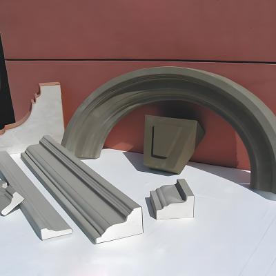 China Decorative Roman Exterior Stucco Foam Window Trim Pillar Plastic Cement Door Trim Moulds for sale