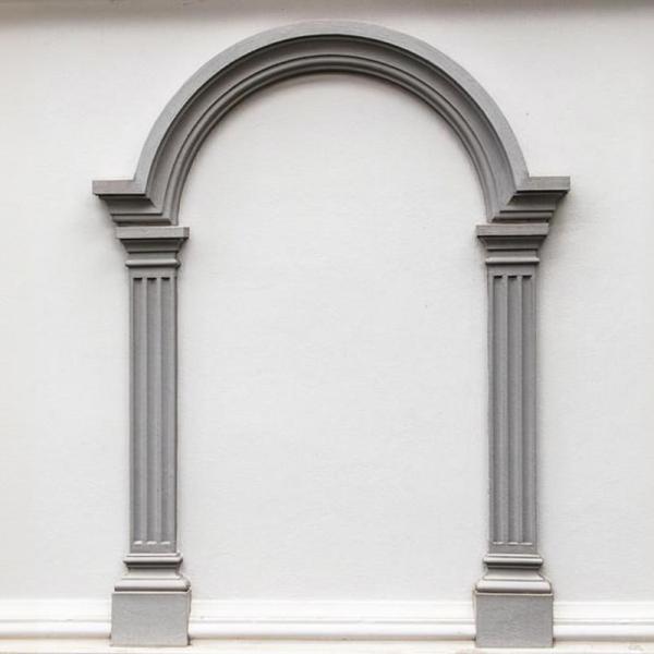 Quality Wall Roman Style Exterior Door Stucco Molding Side Pillar For Cement Precasting for sale
