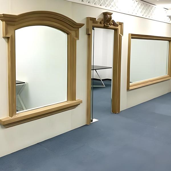 Quality Smooth EPS Gesso Primed Stucco Window And Door Trim For Villa Hotel Hospital Deco for sale