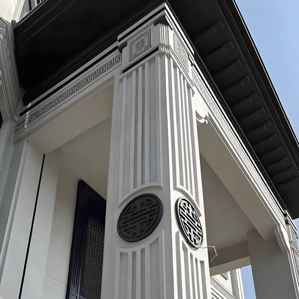 Quality Outdoor Decorative Eps Architectural Mouldings Stucco Concrete Pillars Roman Column Molds for sale