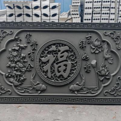 China Custom Modern Foam Ceramic Decorative Relief Mural Mountain Flower Back-Shaped Line Hotel Window Waist Lines Moisture Proof for sale