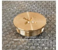 China Marine Sounding Pipe Head GB/T3778-99 Copper Sounding Cap Plug for Ship Deck for sale