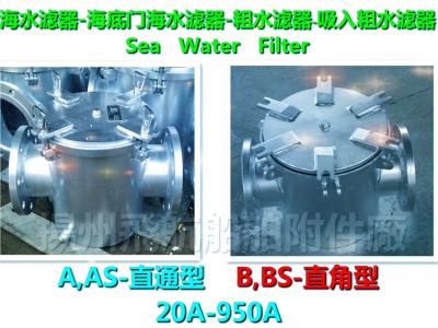 China Marine through water strainer, through suction crude water filter - Yangzhou flying ship a for sale