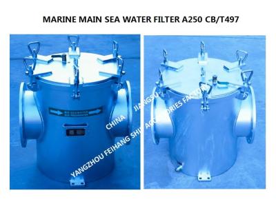 China Model:A250 CB/T497 Carbon Steel Galvanized Seawater Filter - Carbon Steel Galvanized Suction Coarse Water Filter for sale