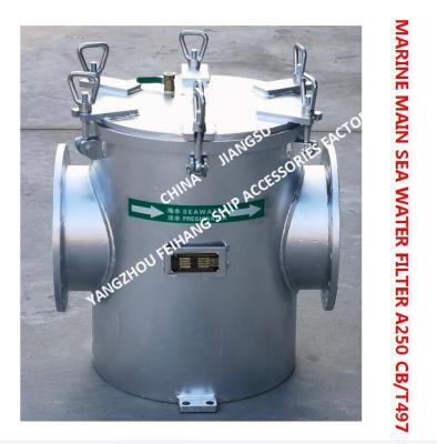 China Carbon Steel Galvanized Suction Coarse Water Filter A250 CB/T497-94 for sale
