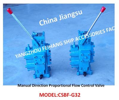 China MARINE MANUAL PROPORTIONAL FLOW DIRECTIONAL VALVE MODEL-CSBF-G32 MATERIAL - CAST IRON for sale