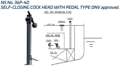 China NC No 36A F Self Closing Cock Head Brass Valve 1 Inch BSP for sale