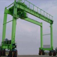China Rubber Tyred Container Gantry Crane Double Beams RTG A6 for sale
