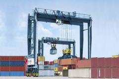 50 ton straddle carrier 40t RTG Crane Rubber Tyre 30 ton Container Gantry Crane