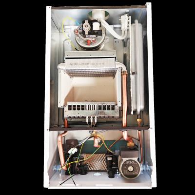 中国 LEDの壁に取り付けられた凝縮のボイラー40kw 20kw白い貝LPGの凝縮のボイラー 販売のため