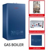 China 24kW 40kW Wall Mounted Gas Boiler Blue Shell High Efficiency Dual Function Heating for sale