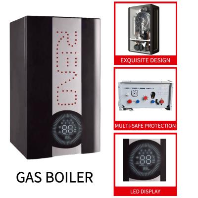 Cina parete Hung Boiler Black Covering di acciaio inossidabile della caldaia a gas a condensazione 32Kw in vendita