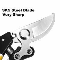 China Sharp Bypass Manual Pruning Shears , Garden Hand Shears 4mm Thickness Blades for sale