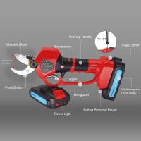 China 30mm Plastic Red Electric Pruning Shears For Cutting Branches for sale