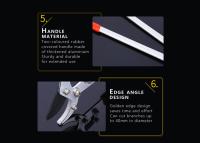 China Telescopic Elbow Manual Pruning Shears Plastic Coated SK5 Material for sale