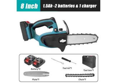Cina Mini motosega a batteria portatile elettrica da 8 pollici con batteria ricaricabile in vendita