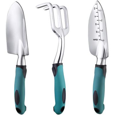 Cina 3 pezzi Strumenti manuali da giardinaggio resistenti Lega di alluminio pesante in vendita
