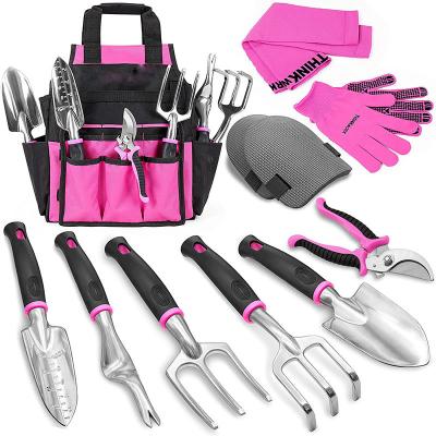 Cina Durable Heavy Duty Tool Set Canvas Bag Combination Kit Aluminum Shovel Garden Scissors with Cloth Bucket in vendita
