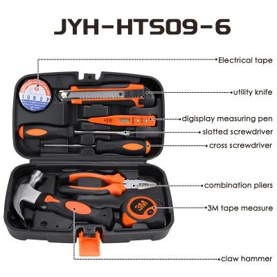 Cina JYH-HTS09-6 Home Toolbox Set Set 9-Piece Set Of Carbon Steel Series Combination Tools in vendita