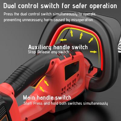 China Cordless Hedge Trimmer Curving Steel Blade Reduced Vibration Battery and Charger Included zu verkaufen