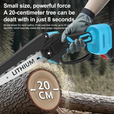 China Cordless Mini Chainsaw 6 Inch, 21V Battery Powered Brushless Motor Handheld High-Speed Electric Saw for Tree Pruning, Wood Cutting - Lightweight & Portable for sale