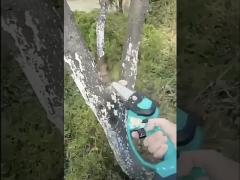 Portable Lithium Ion Chainsaw Rechargeable Woodworking Small Handheld Electric 4 Inch 6 Inch Felling Saw