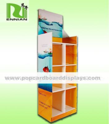China Suporte de exposição de papel do assoalho do cartão da exposição da pálete da promoção, prateleira de exposição do cartão à venda