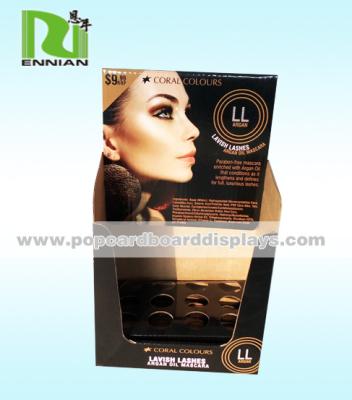 Cina Piccole esposizioni del contatore del cartone per mascara/supporti pieghevoli dell'opuscolo del cartone in vendita