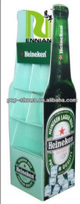 中国 特別な注文のボール紙の破裂音はビールのための広告のボール紙の陳列だなを表示します 販売のため