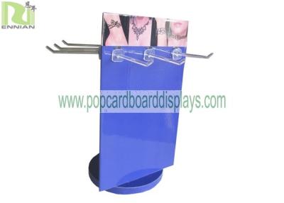 中国 紫色の印刷POPのボール紙の表示、宝石類のホックの棚の環境友好的 販売のため