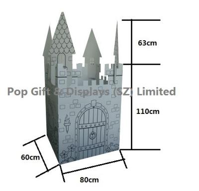 中国 子供の知性はボール紙の城/教育DIYのボール紙のプレイハウスをもてあそびます 販売のため