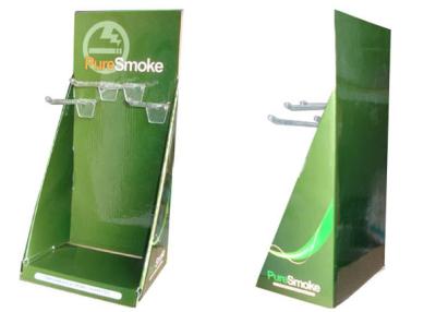 Cina Moda verde portatile cartone Counter Displays Shelfs ENCD023 per impiccagione smaltita buona in vendita