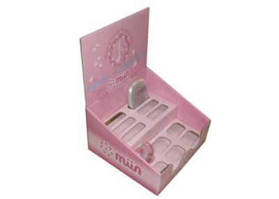 Cina Pink riciclabile carino cartone Counter display ENCD034 unità per Ladies Makeup Tools in vendita
