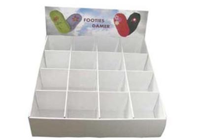 Cina Portable bianco raccolta cartone Counter Displays casi ENCD048 per i calzini in vendita