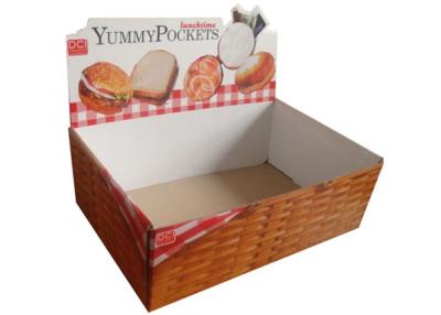 Cina Ornamento POP cartone ENCB003 display per i prodotti alimentari che trasportano con spot UV di rivestimento in vendita