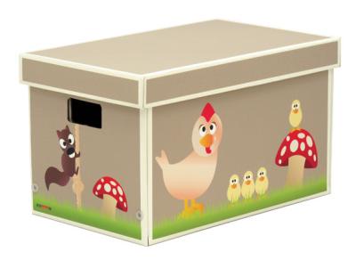 Cina Caffè colorati Ondulati scatola di cartone mobili Storage ENCF020 per bambini in vendita