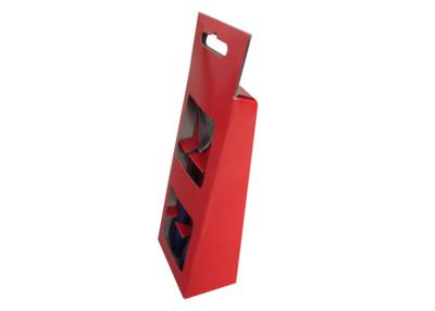 Cina Red ondulato Displays cartone carta POP sta ENCB009 con laminazione opaca in vendita