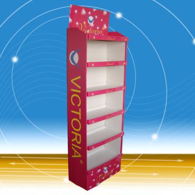 Cina Annunciando lo scaffale di esposizione del cartone ondulato di posizione delle bevande 5 strati in vendita