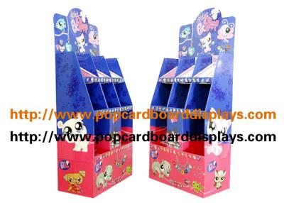 Cina Esposizioni di pavimento blu del cartone dei prodotti dei cosmetici di Cardbpard di colore riciclabili in vendita