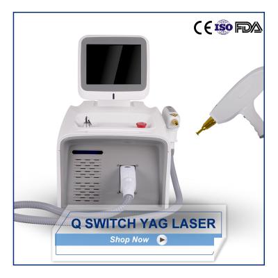 China Q Switch 1064/532nm Yag Laser Tattoo Removal Machine Q Swith Nd Yag Laser Machine for sale